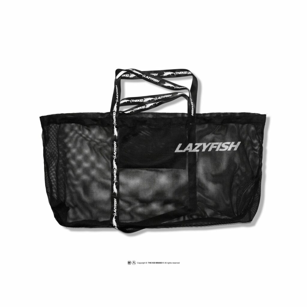 LAZYFISH® x KID ®聯名網眼肩背提袋
