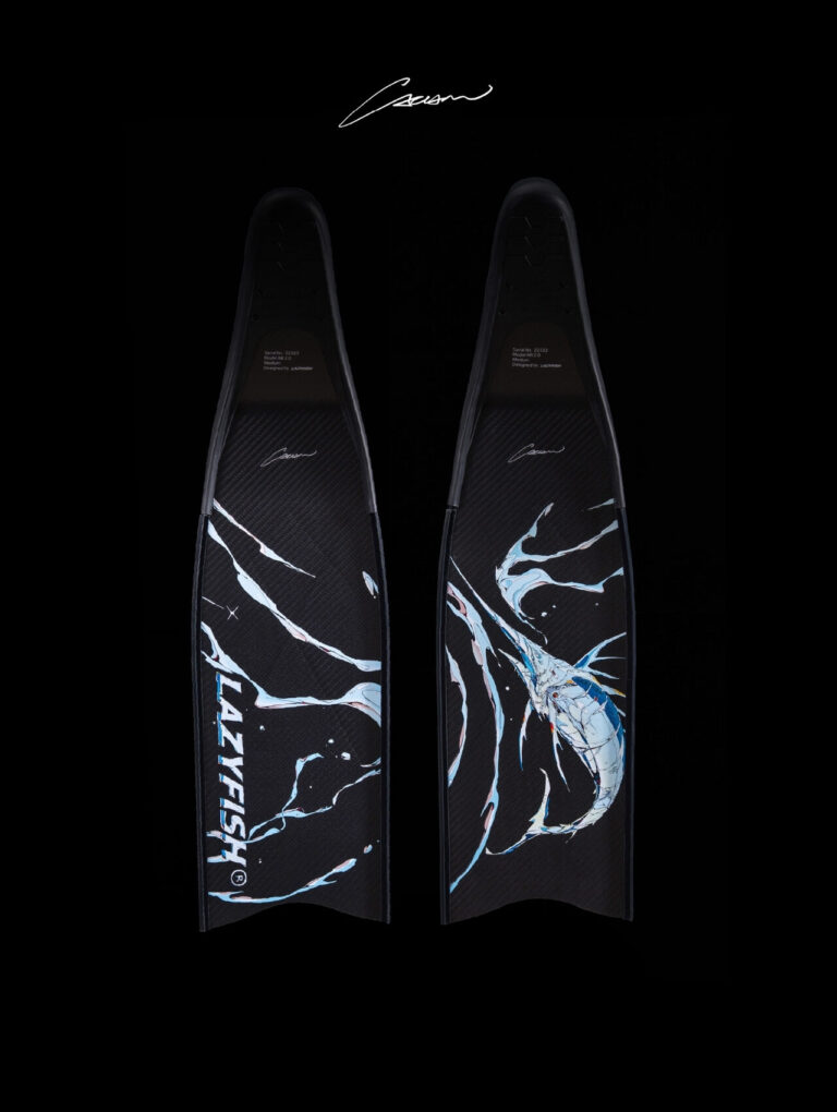 LAZYFISH 經典碳纖維專業長蛙2.0 自由潛水蛙鞋